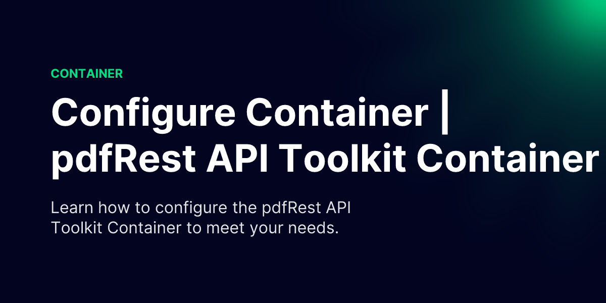 pdfRest API Toolkit Documentation